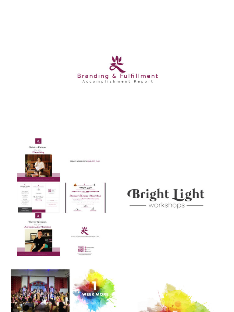 Branding and Fulfilment Report Sample | PDF