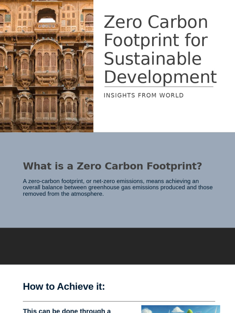 Achieving a Zero Carbon Footprint | PDF | Climate Change Mitigation ...