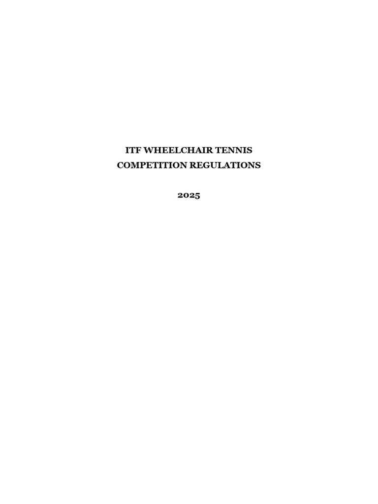 wheelchair-tennis-competition-regulations-2025-150125 (2) | PDF | Tribunal | Appeal