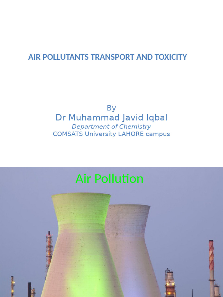 Transport of Air Pollutants and Acid Rain | PDF | Sulfur Dioxide | N Ox