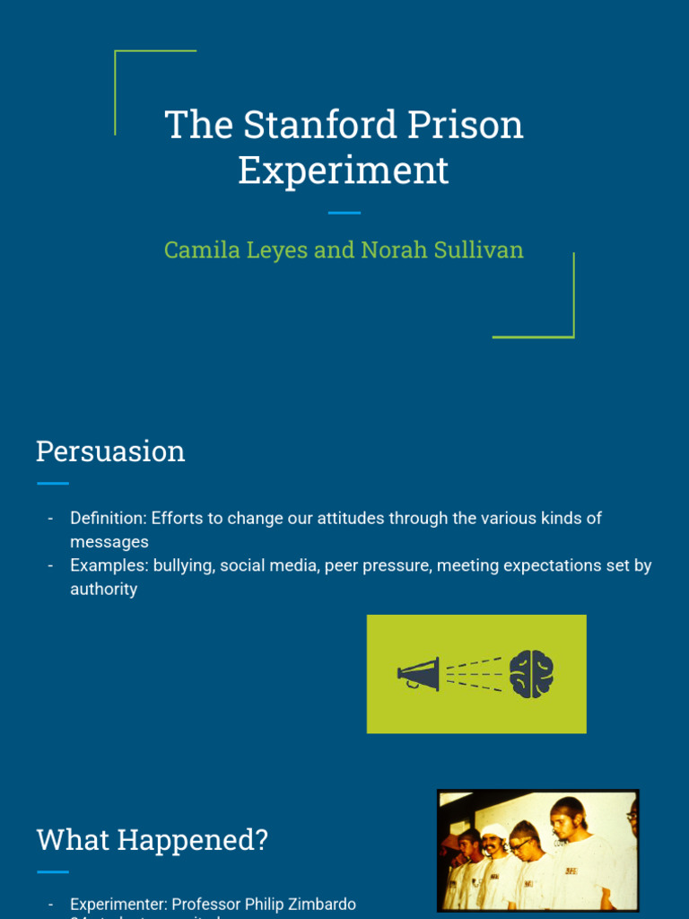 The Stanford Prison Experiment | PDF | Social Psychology | Behavioural Sciences