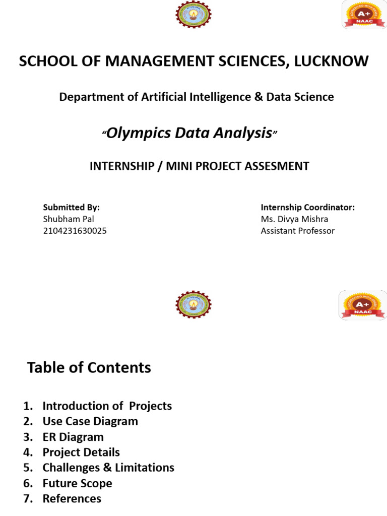 Olympics Internship Project | PDF | Data | Data Analysis