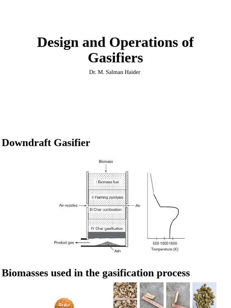 Design and Operations of Gasifiers | PDF