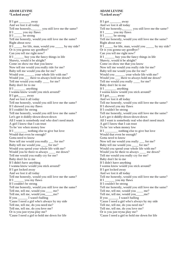 Conditional Song | PDF