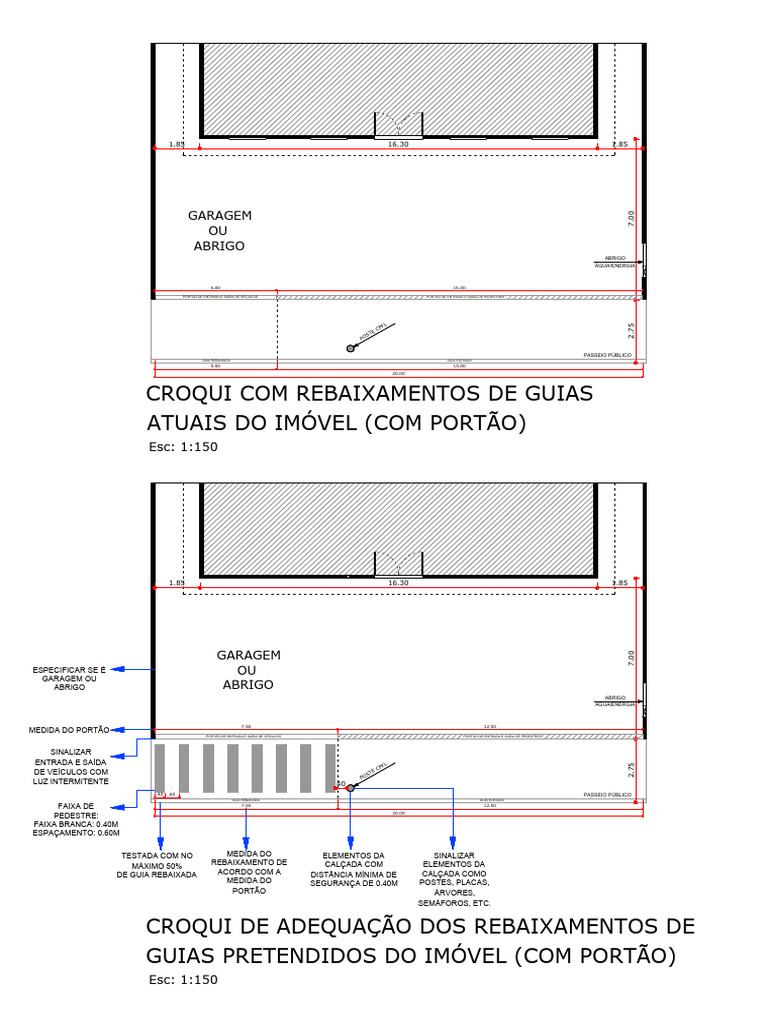 Modelo de Croqui A Ser Encaminhados Com Portao A1dac5e291 | PDF ...