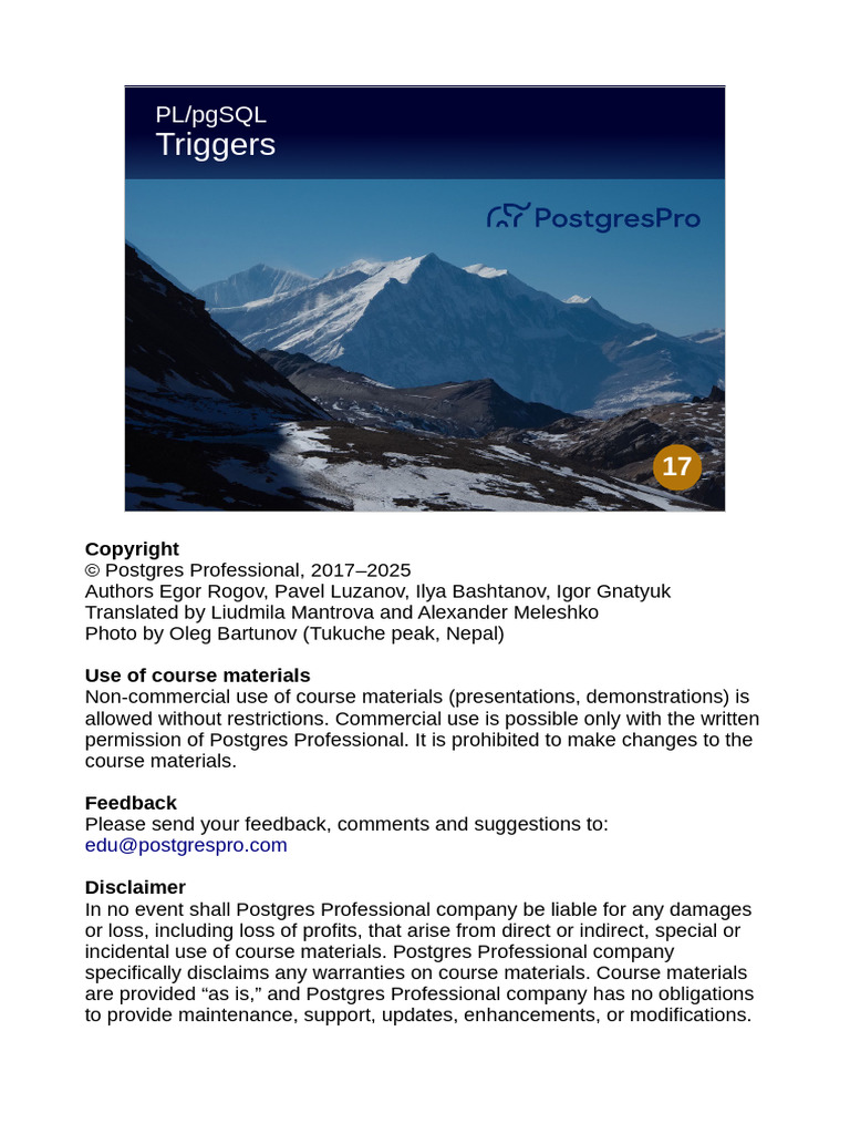 Dev0 09 PLPGSQL Triggers | PDF | Sql | Data Management Software