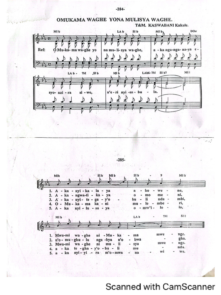 Omukama Waghe Yona Mulisya Waghe | PDF