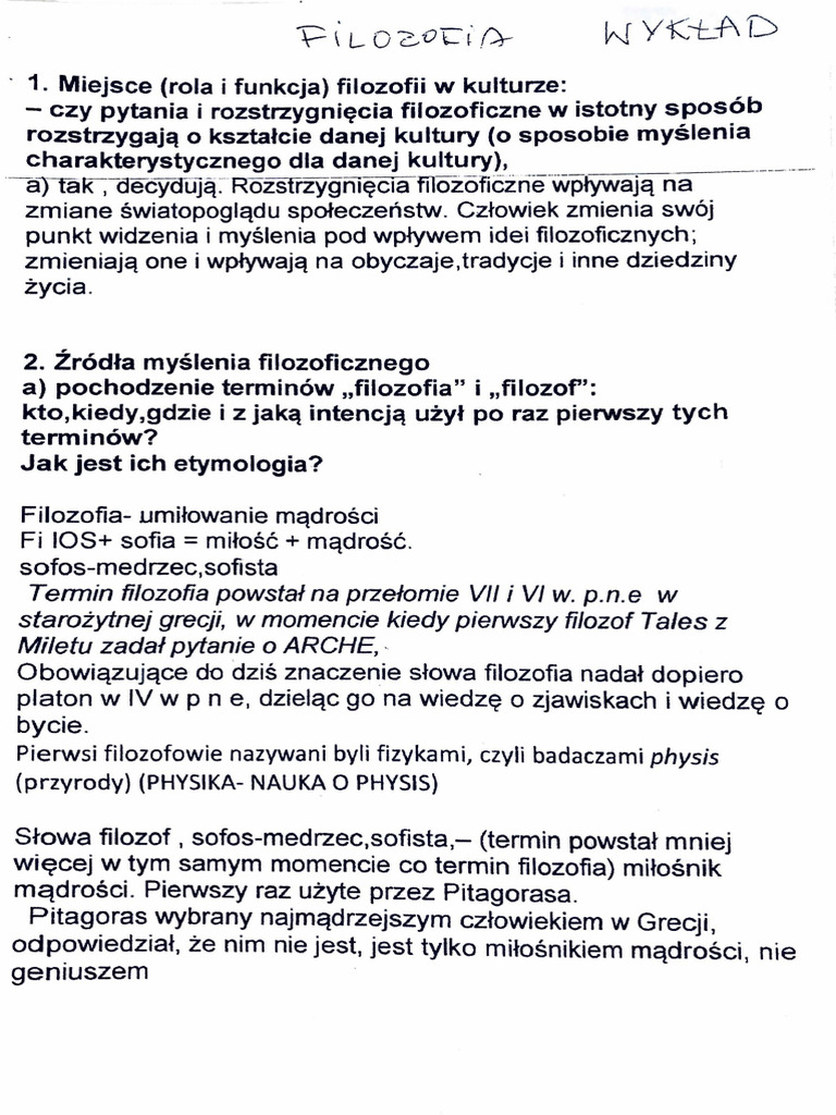Filozofia skrypt | PDF