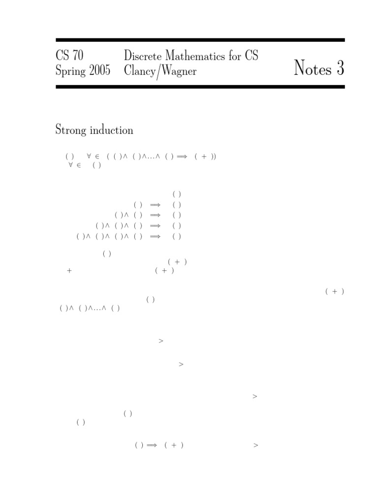 Strong Induction With Example | PDF | Theorem | Mathematical Proof