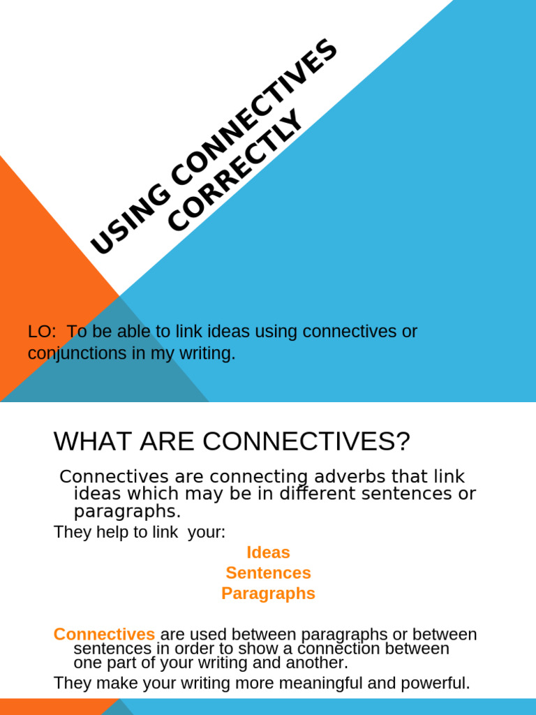 Using Connectives Correctly | PDF | Grammar | Linguistics
