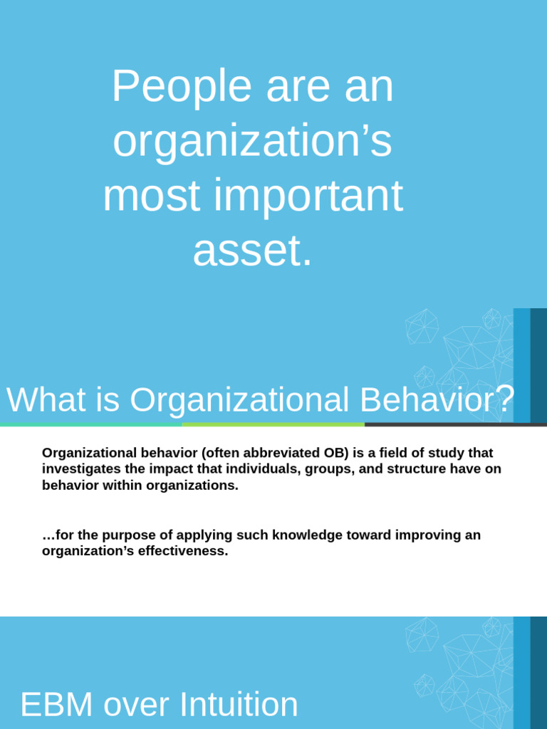 Understanding Organizational Behavior | PDF | Organizational Behavior ...