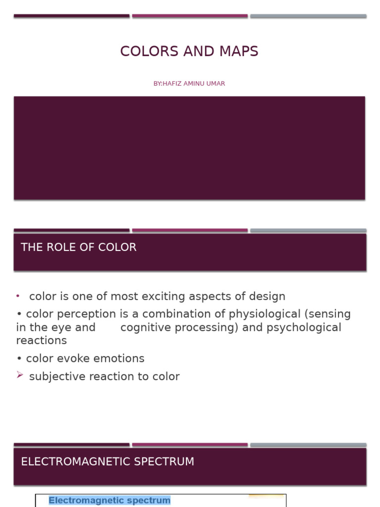 Colors and Maps Level 3&4 | PDF