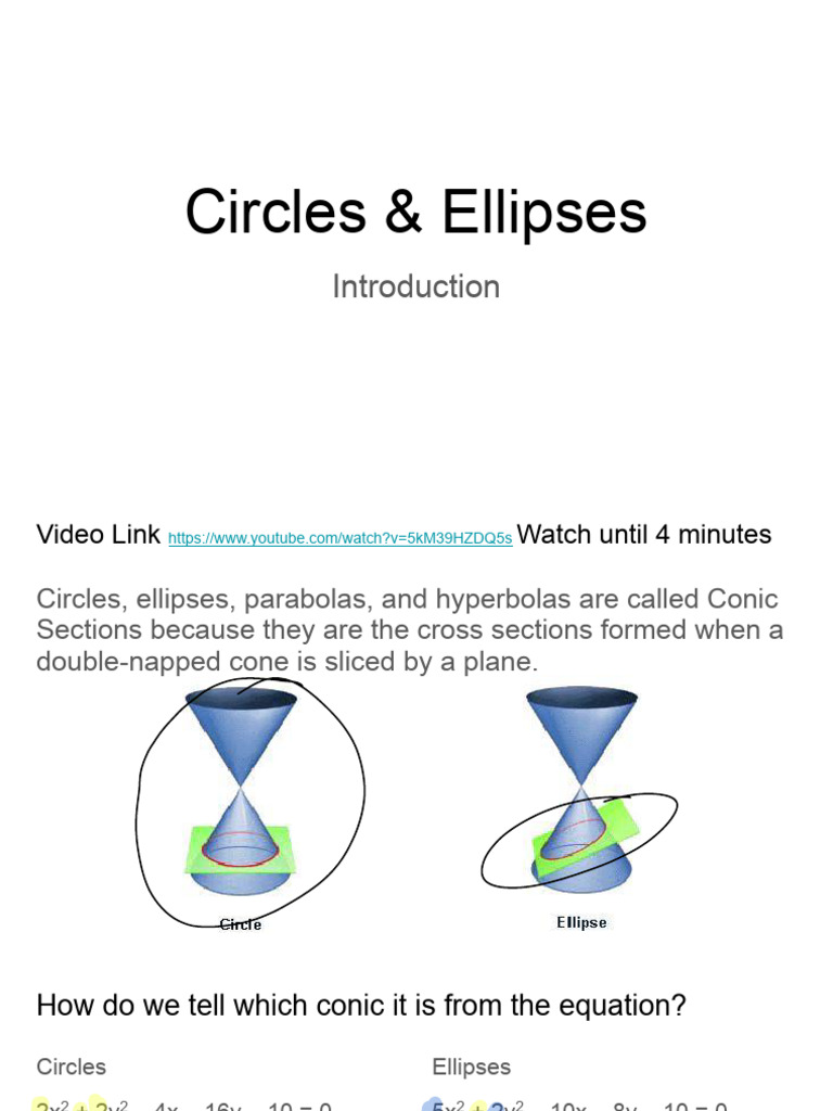 Completed Circles & Ellipses | PDF | Ellipse | Elementary Geometry