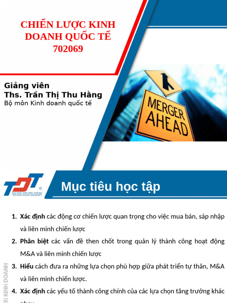 Chapter 7_ Mergers, Acquisitions and Alliances_ CLKDQT 24-25 | PDF