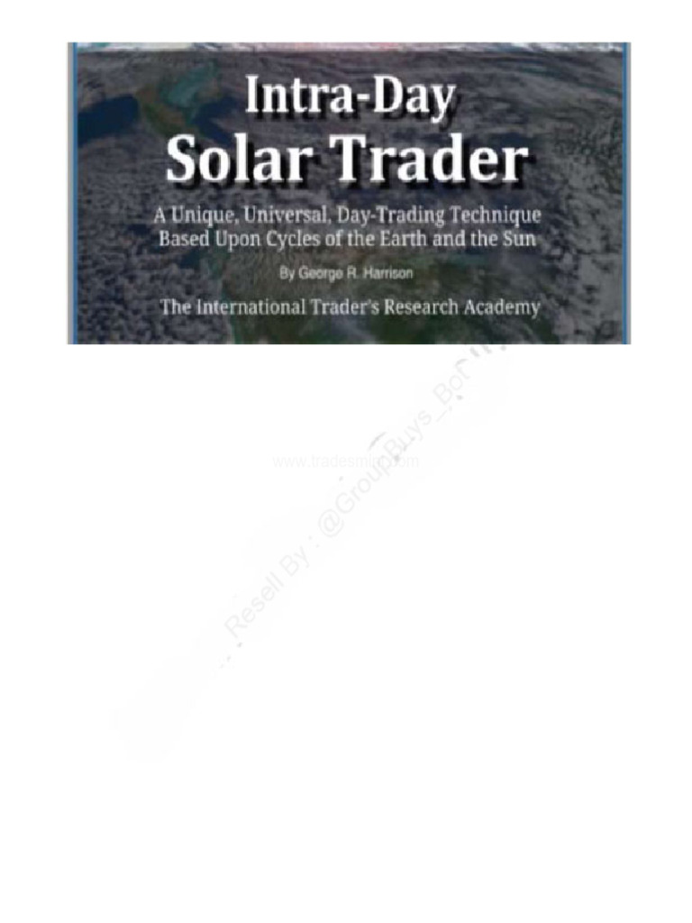 Intra-Day Solar Trader | PDF