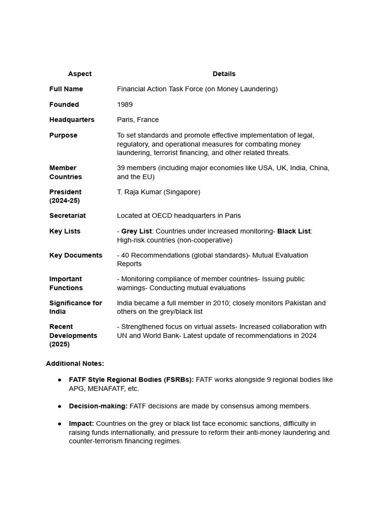fatf - Google Docs | PDF