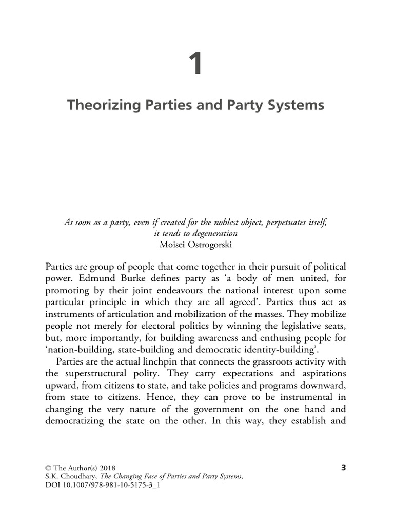 Party System (Sunil Chaudhary) | PDF | Political Parties | Democracy