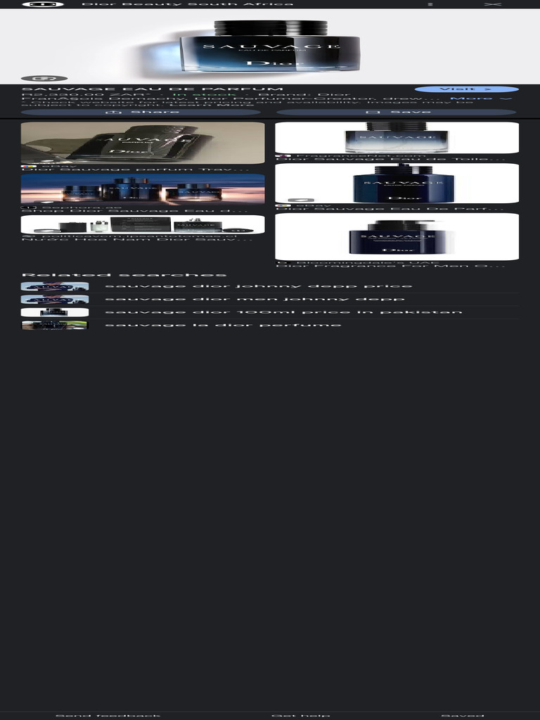 Blue Sauvage Cologne - Google Search | PDF