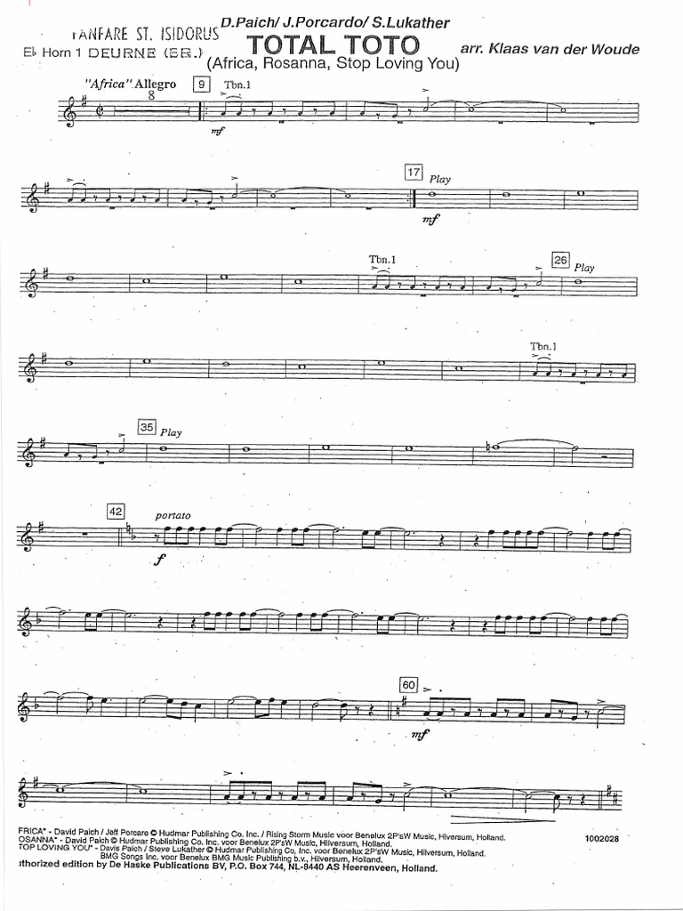 Total Toto-Eb Horn I | PDF
