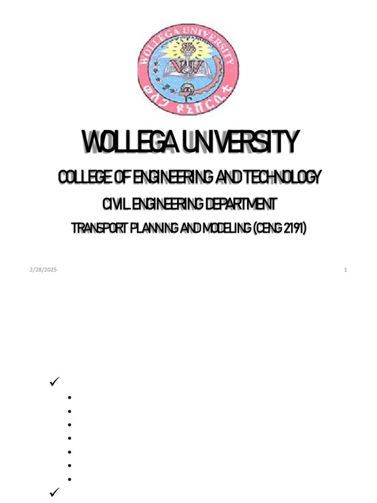 Transport Planning and Modeling Overview | PDF | Transport | Policy