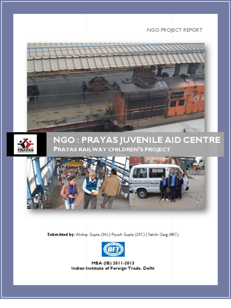 NGO Project Report | Children's Rights | Delhi