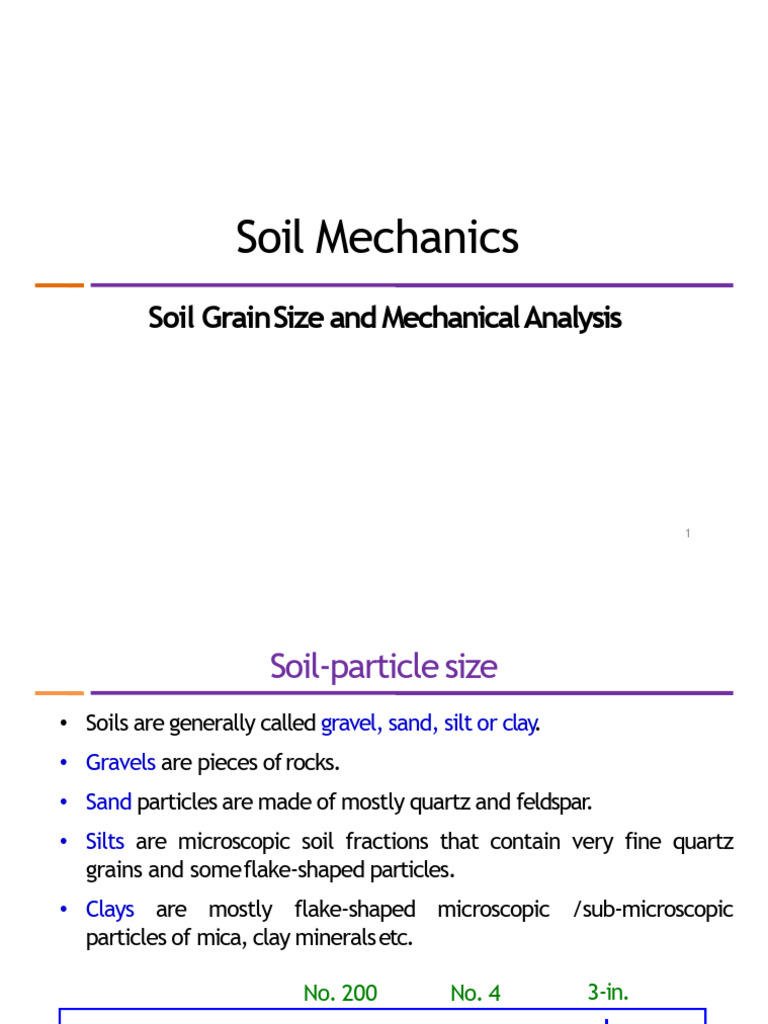 Mechanical Soil Analysis Techniques | PDF | Clay | Silt