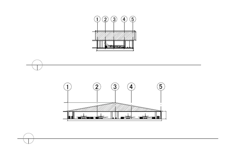 Hangar Building Cross-Section Plans | PDF