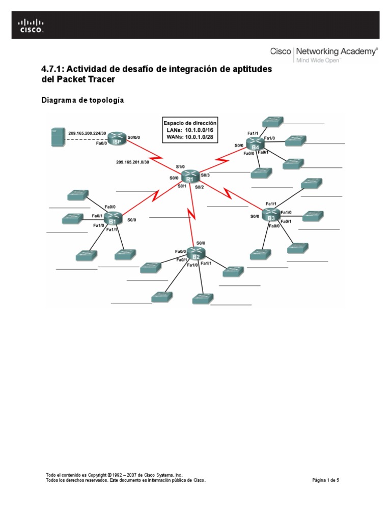 E2 PTAct 4 7 1 Directions | PDF | Enrutador (Computación) | Dirección IP
