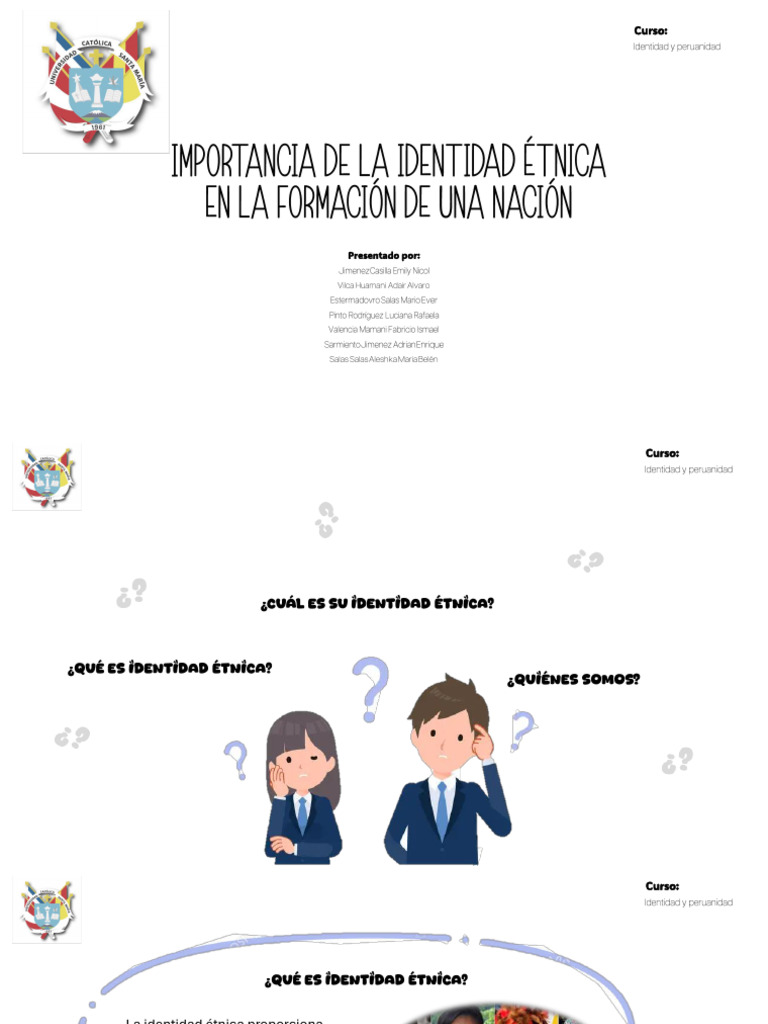 Importancia de La Identidad Étnica en La Formación de Una Nación-Sala 2 ...