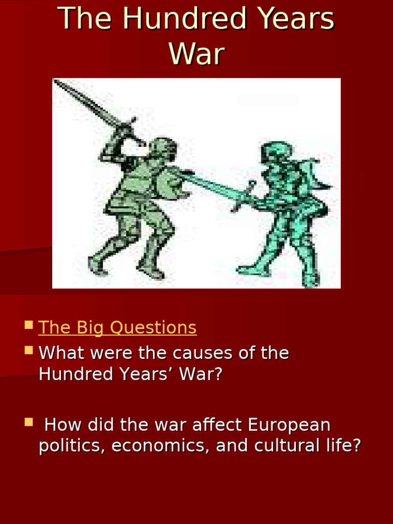 Causes and Impact of the Hundred Years' War | PDF | Joan Of Arc | 2nd ...