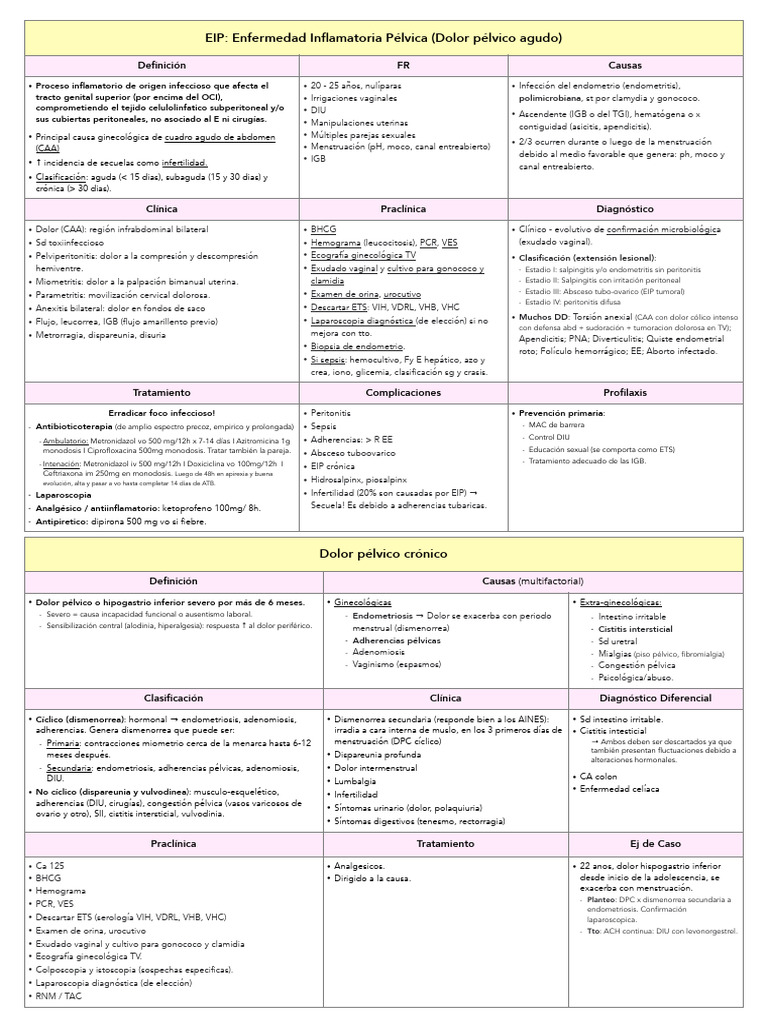 7 Eip | PDF | Sistema Reproductor Femenino Mamífero | Especialidades Medicas