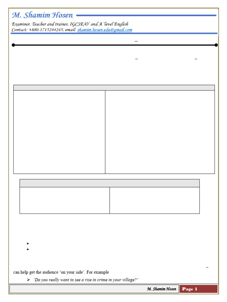 1. speech-rules and samples-1 | PDF | Rhetoric | Speech