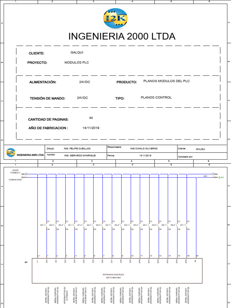 Planos de Módulos PLC 24VDC | PDF