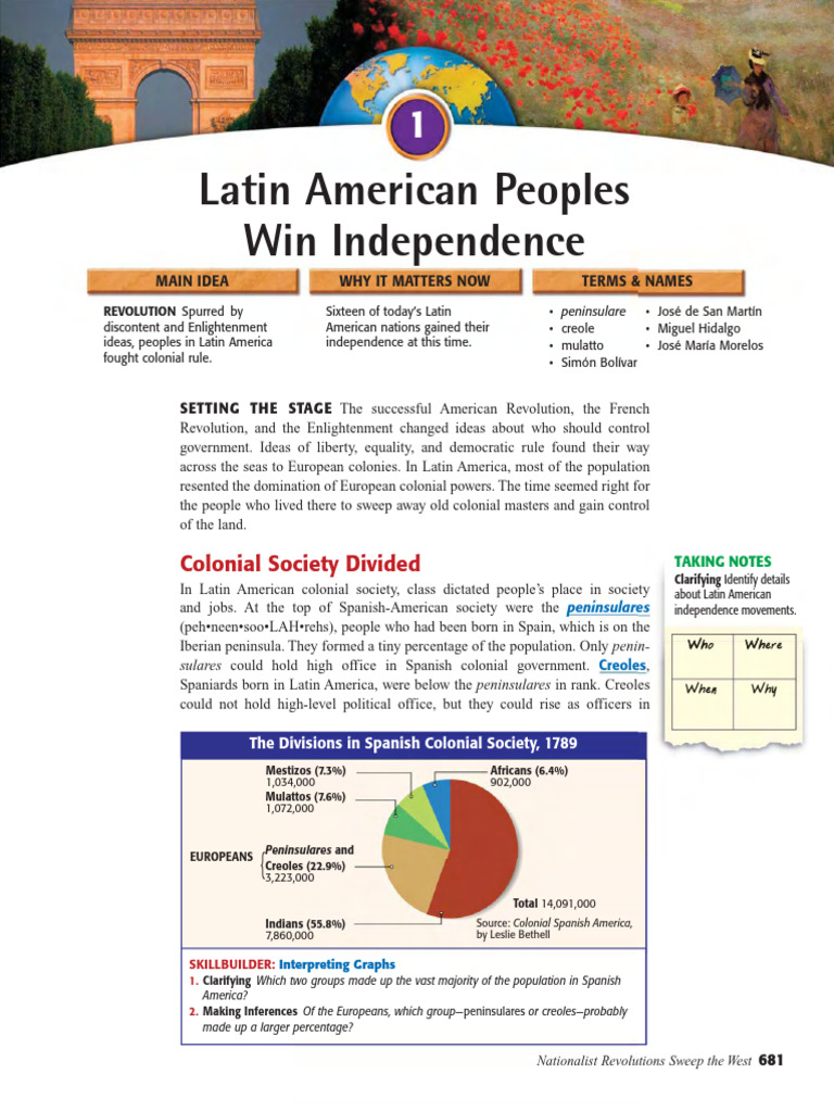 Leaders of Latin American Independence | PDF | Central America | Peru