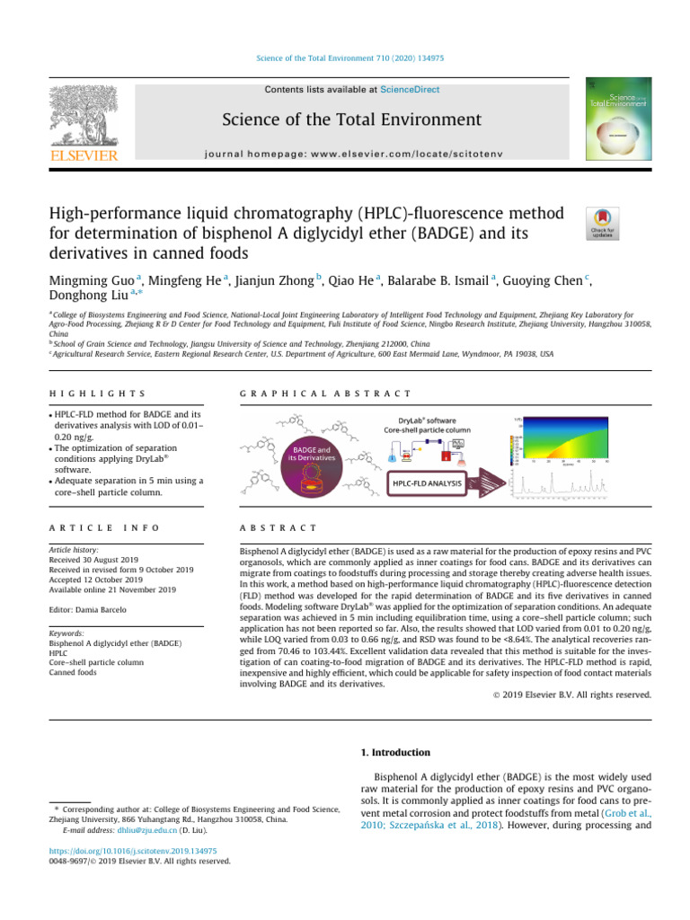 High-Performance Liquid Chromatography (HPLC) - Fluorescence Method For ...