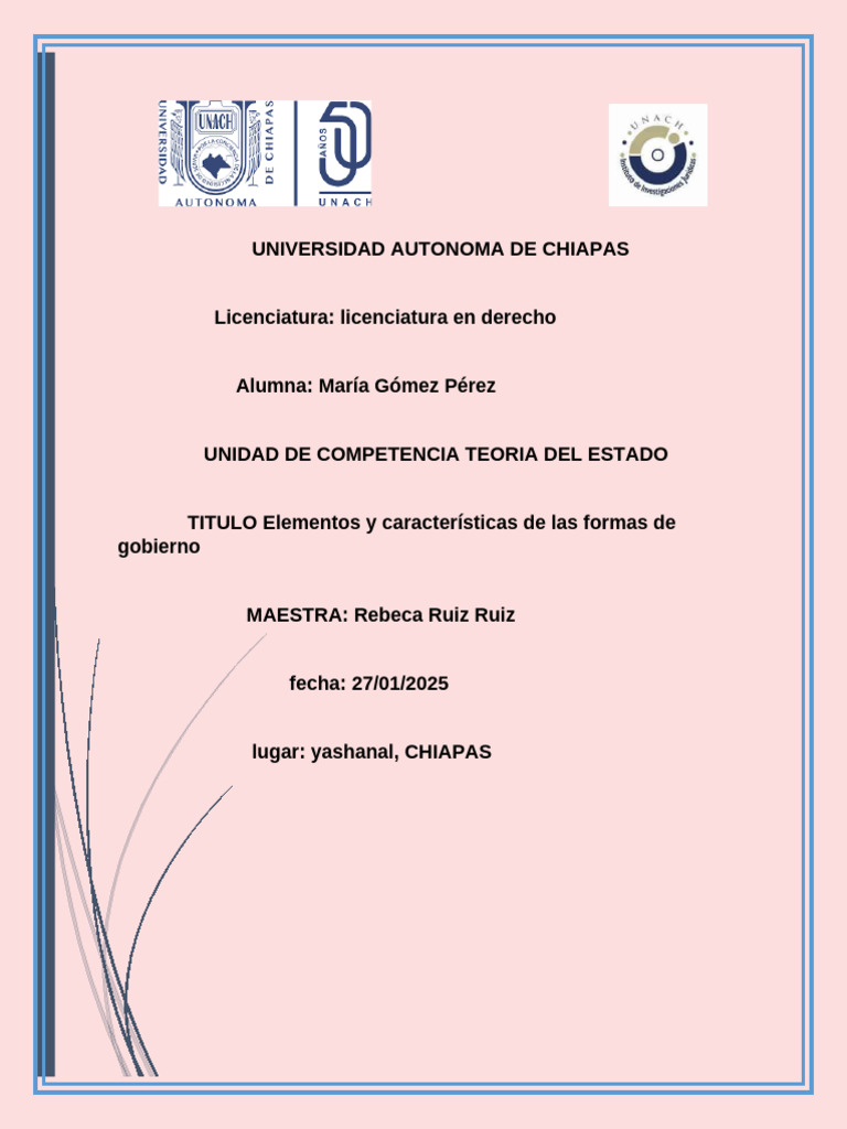 Teoria Del Estado Sub3 Actividad 1 | PDF | Gobierno | Participación pública