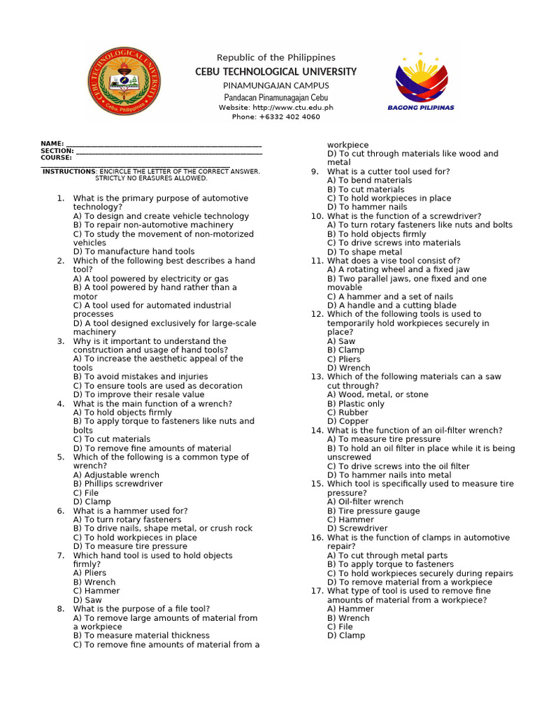BTVTED 1A INDUSTRIAL SEMI FINALS | PDF | Internal Combustion Engine | Framing (Construction)