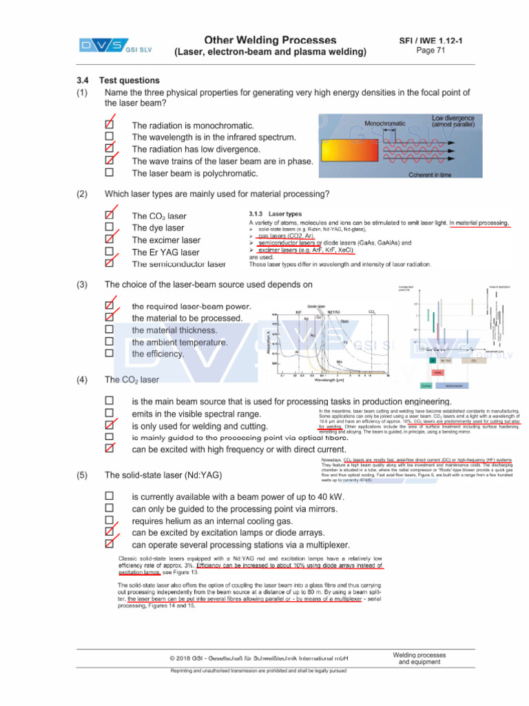 Laser+Welding+Handout IWE Test | PDF