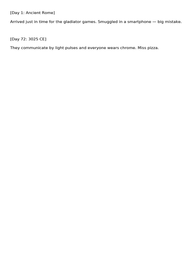 Time Travel Journal | PDF