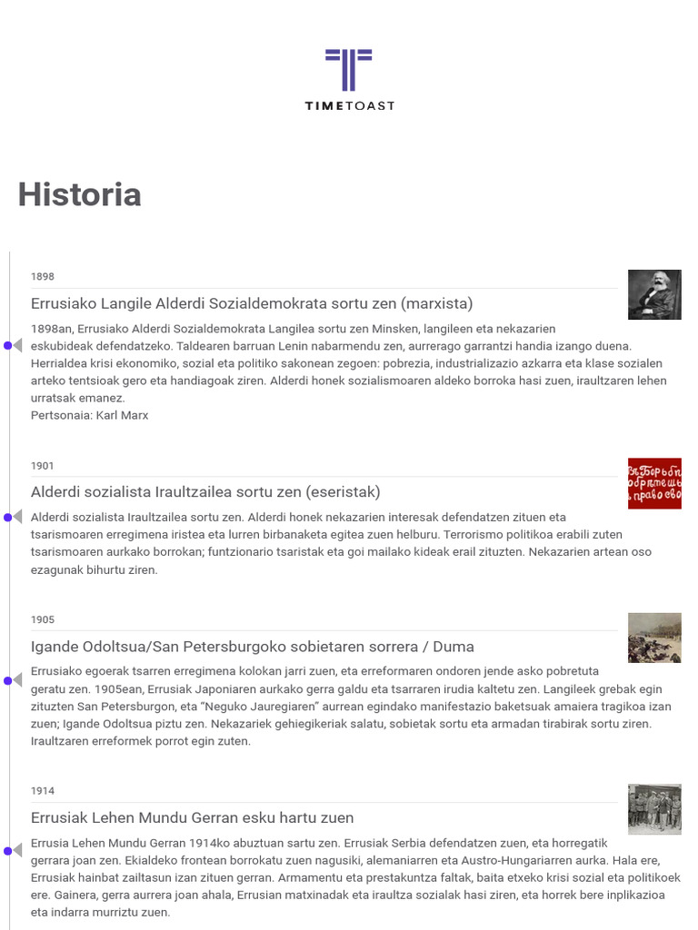 Historia timeline _ Timetoast Timelines | PDF