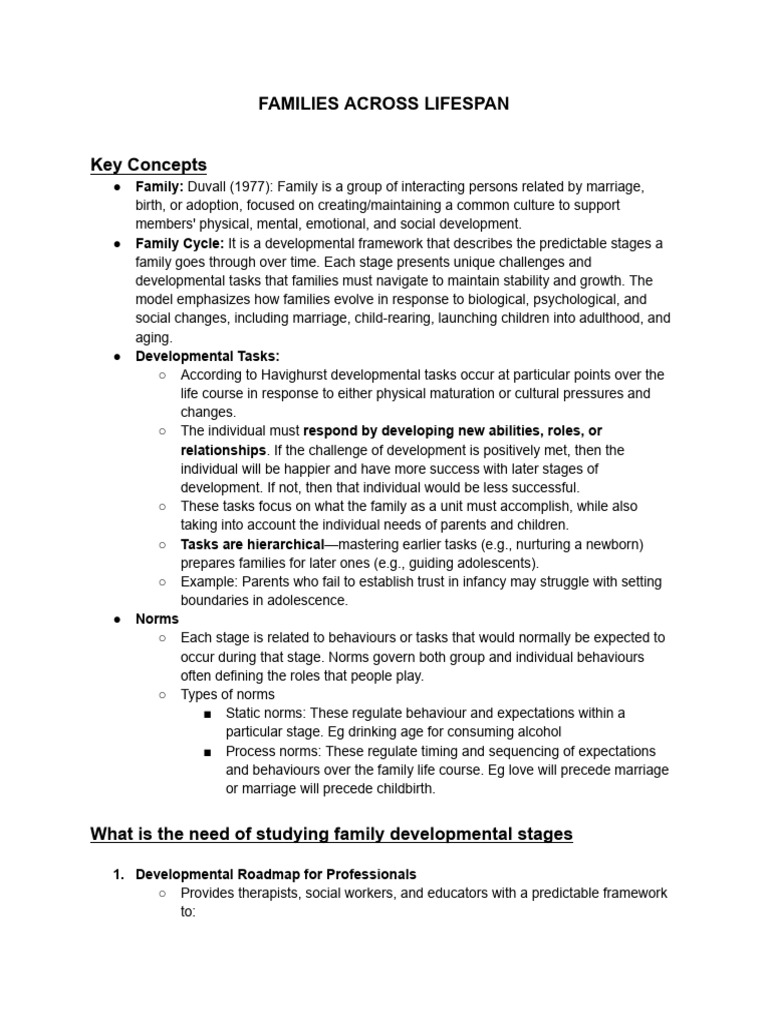 Understanding Family Development Stages | PDF | Adolescence | Parenting