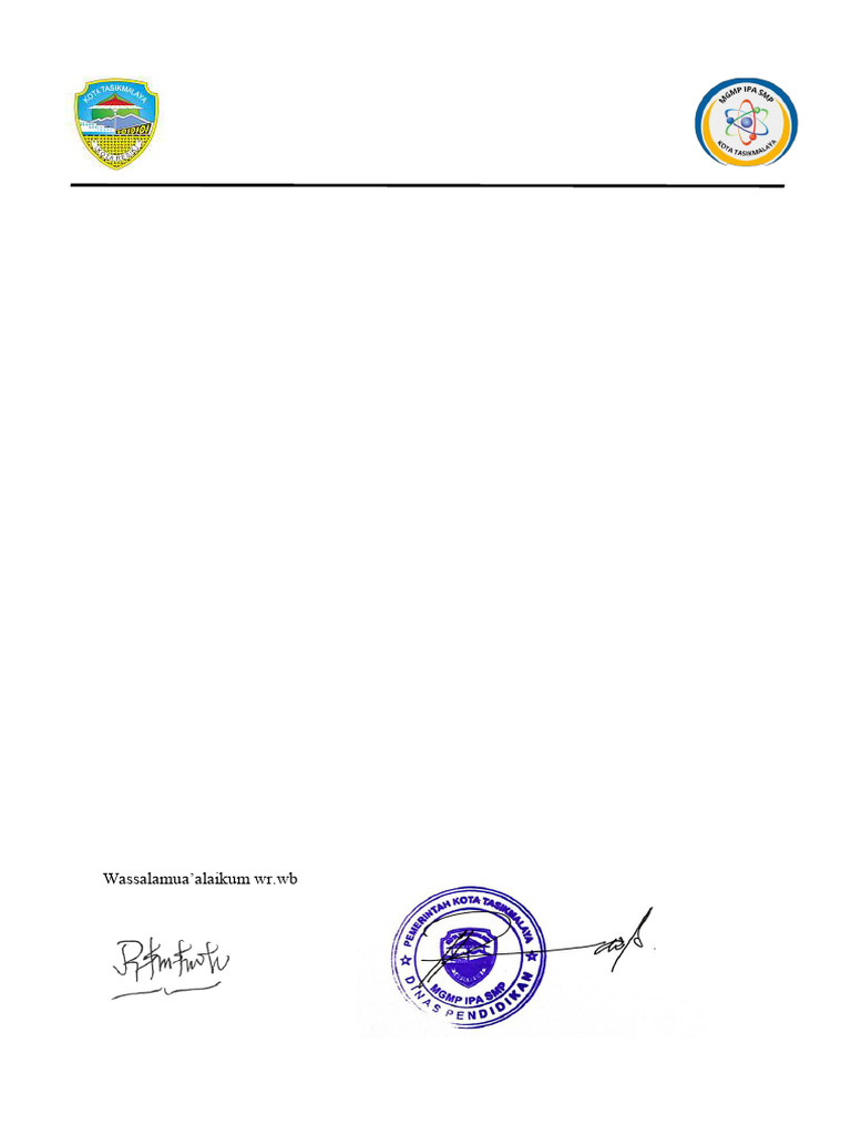 Undangan Halal Bihalal MGMP | PDF