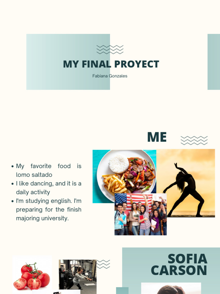 My Final Proyect: Fabiana Gonzales | PDF