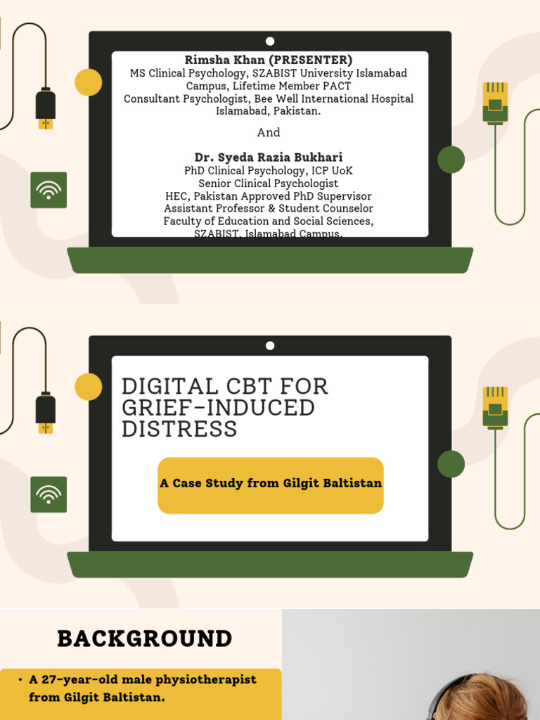 Digital CBT For Grief - Rimsha Khan | PDF | Cognitive Behavioral Therapy | Major Depressive Disorder