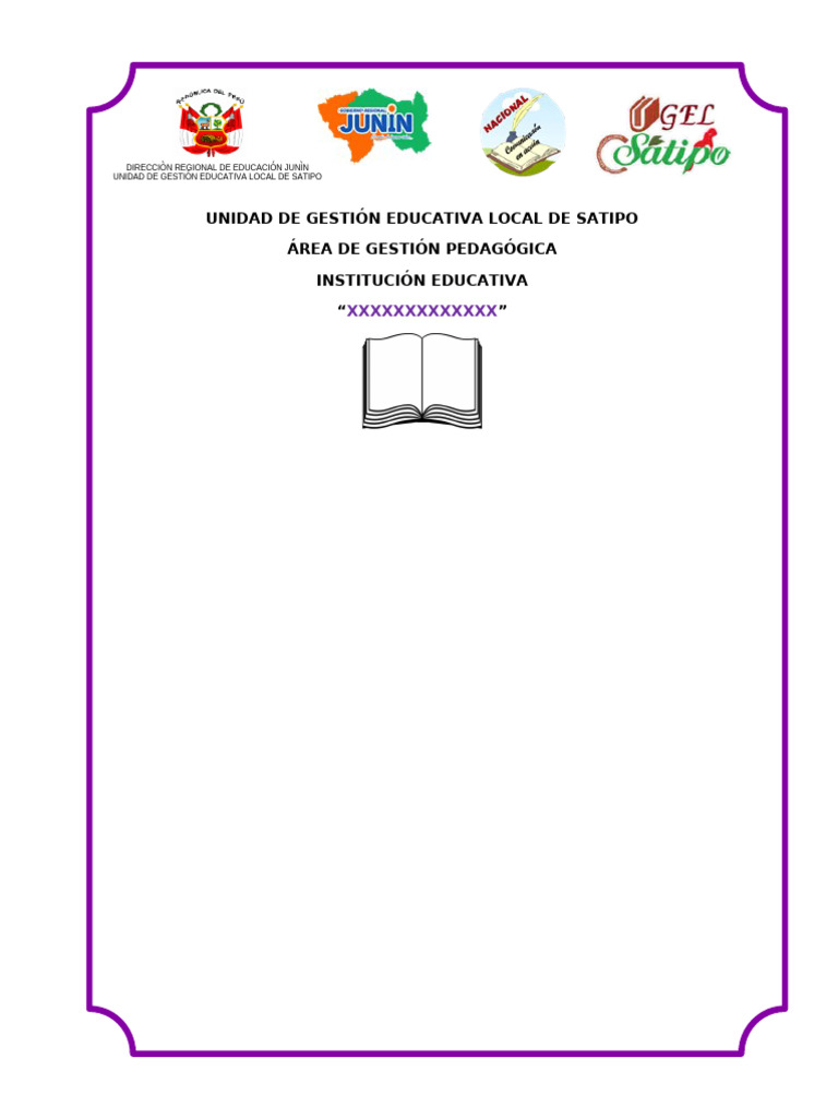 Estructura Sugerida para Elaborar El Plan Lector - Ugel Satipo - 2025 - Rode Huillca | PDF ...