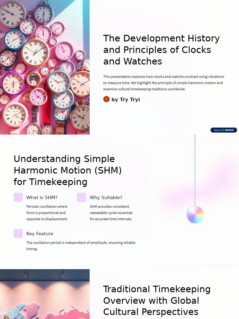 The Development History and Principles of Clocks and Watches | PDF ...