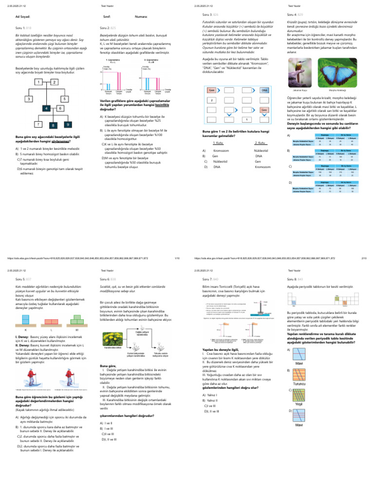 Test Fen | PDF