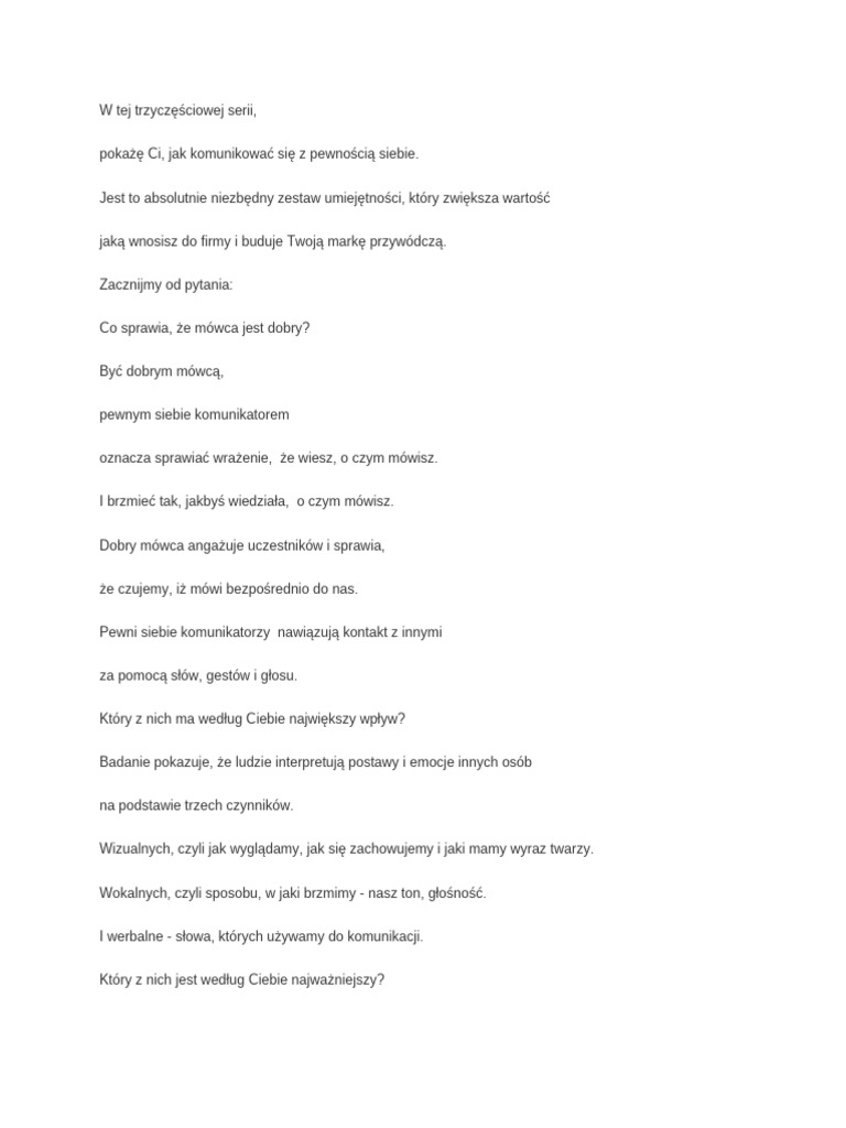 (PL) How To Become Better Communicator | PDF