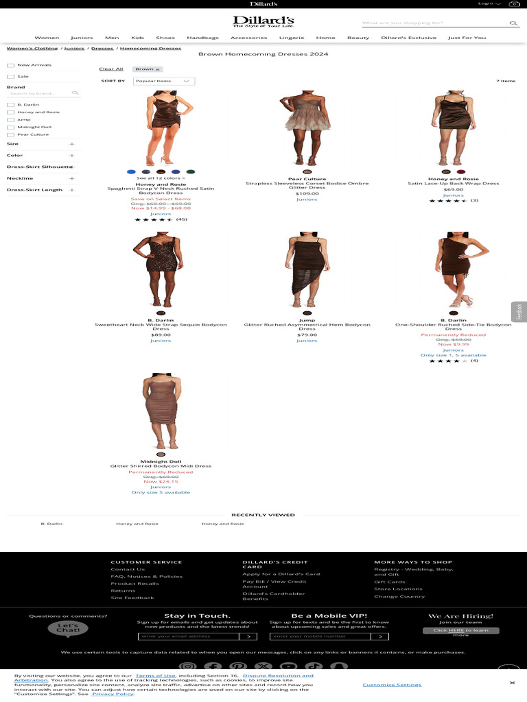 Brown Homecoming Dresses 2024 Shop HOCO Dresses Dillard's | PDF | Dress | Clothing