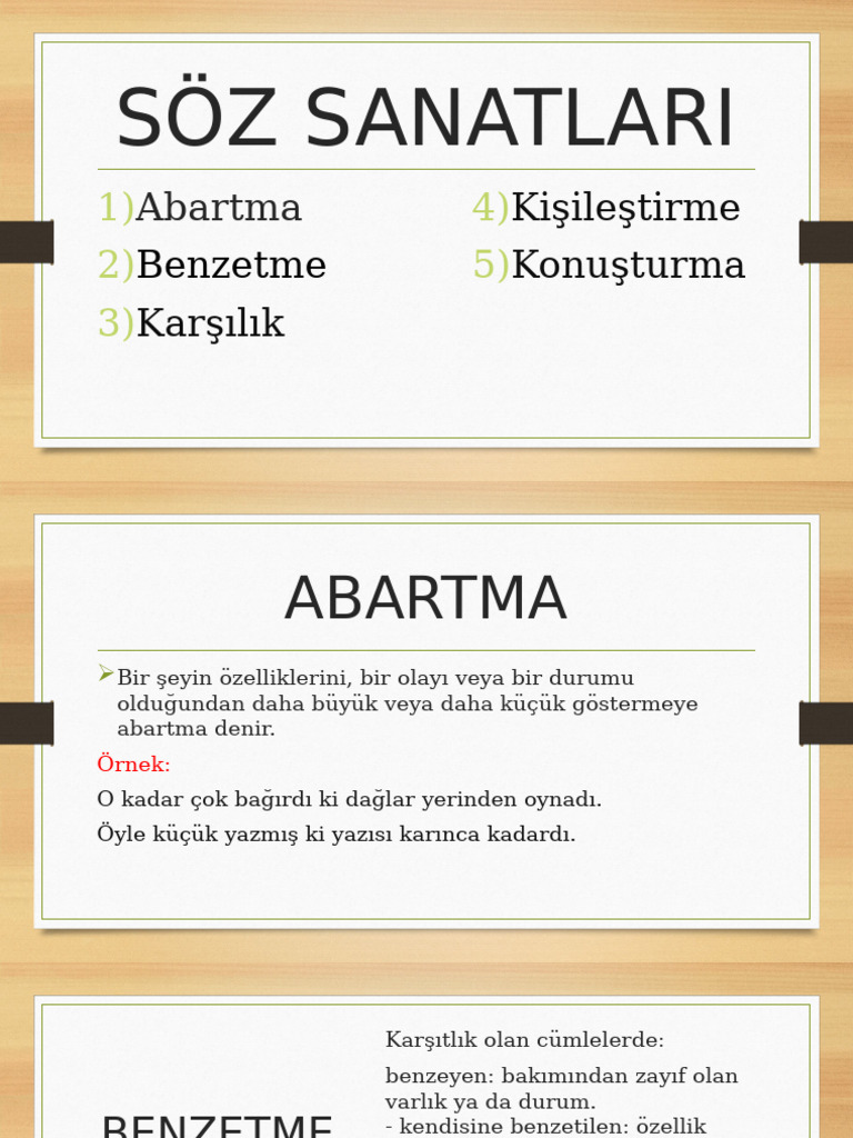 Söz Sanatlari | PDF